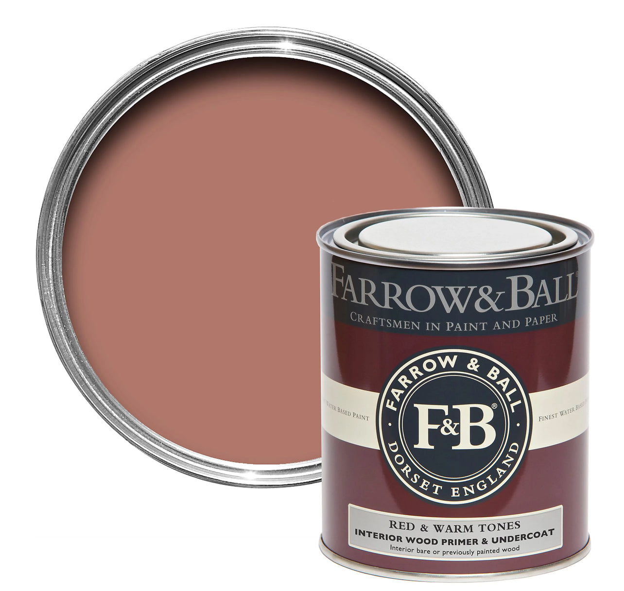 Farrow & Ball Red & warm tones Wood Primer & undercoat, 750ml B* (R404 ...